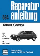 Talbot Samba ab Oktober 1981 - LS/GL/GLS/Cabriolet // Reprint der 9 ...